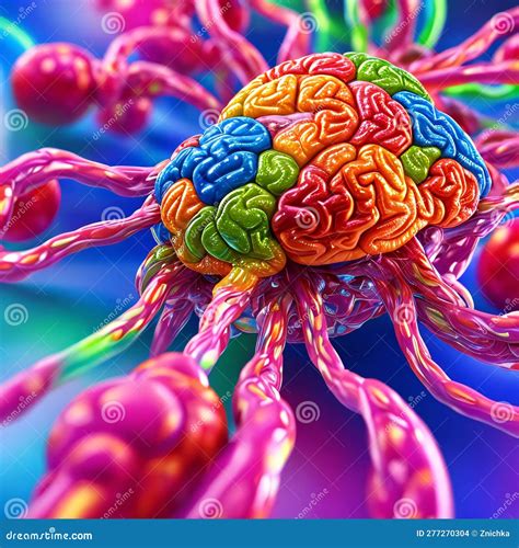 Neural Pathways And Synaptic Links Concept Stock Illustration