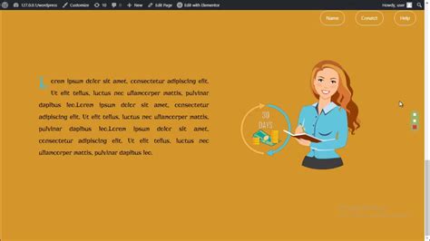 Elementor Vertical Navigation And Vertical Scrolling For Free