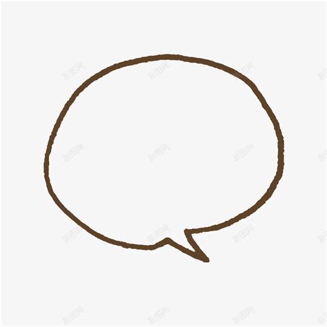 日式卡通手绘涂鸦对话框漫画气泡框图案AI矢量印刷6png图片免费下载 素材kttkdtuji 88ICON