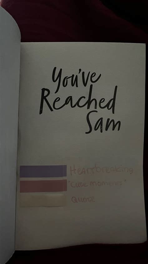 Annotations Youve Reached Sam