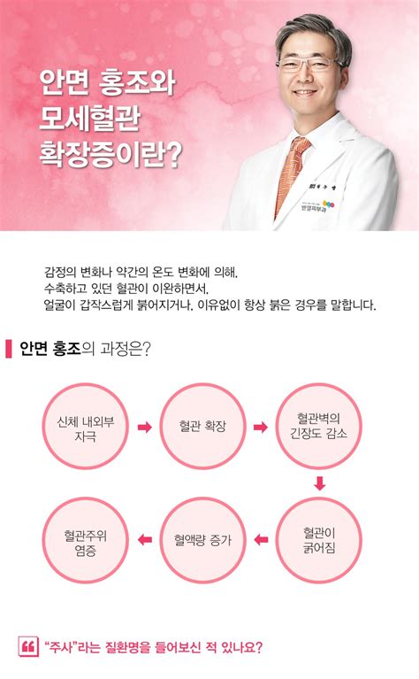 안면홍조and모세혈관 확장증 부산 홍조주사 벧엘피부과
