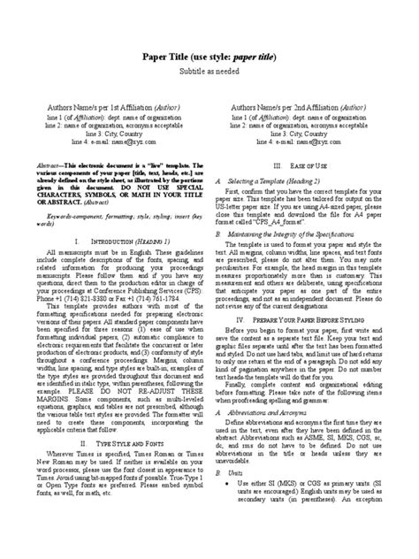Ieee Formatting Pdf Citation International System Of Units