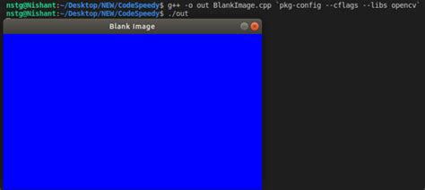 Create A Single Colored Blank Image In C Using OpenCV CodeSpeedy