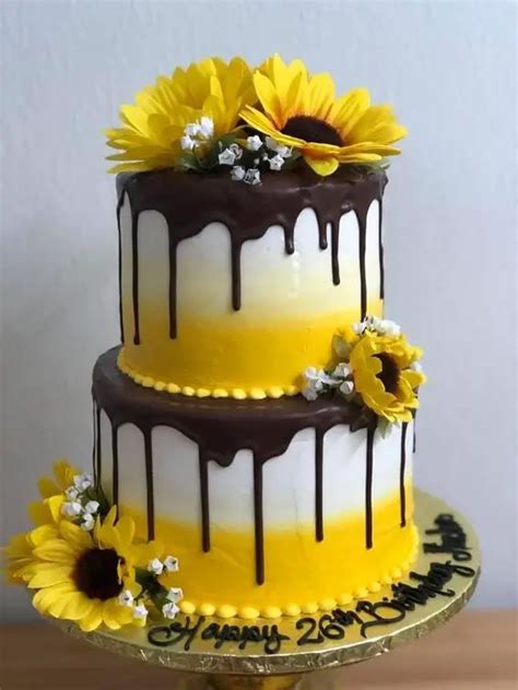 Sunflower Theme Cake Best Flower Site