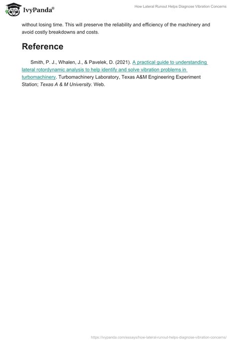 How Lateral Runout Diagnoses Vibration Concerns 391 Words Essay Example