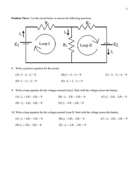Solved Problem Three Use The Circuit Below To Answer The Chegg