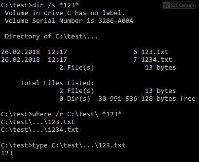 PentesterS Windows NTFS Tricks Collection SEC Consult