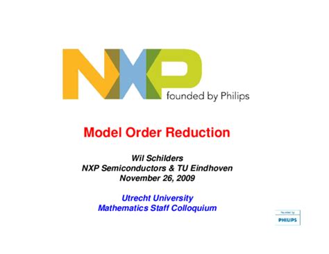 Pdf Model Order Reduction Theory Research Aspects And Applications