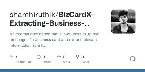 GitHub Shamhiruthik BizCardX Extracting Business Card Data With OCR