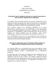 ACTIVIDAD 1 FORO DE DISCUSIÓN FUNDAMENTOS DE AUDITORIA docx