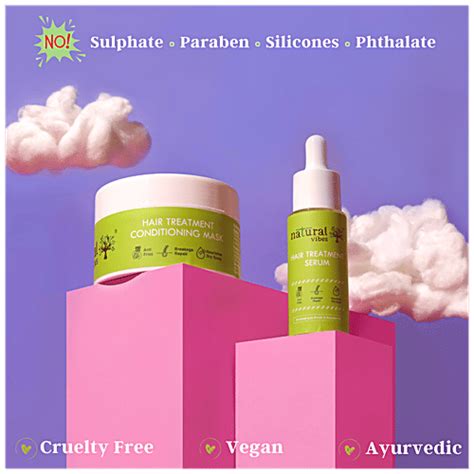 Buy Natural Vibes Hair Treatment Serum Reduces Hair Fall Controls