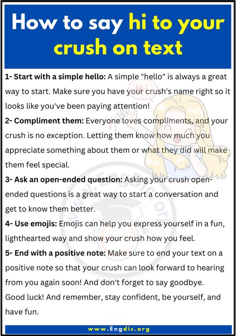 Things To Say To Your Crush