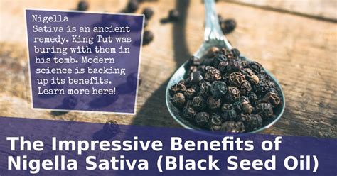 The Impressive Benefits Of Nigella Sativa Black Seed Oil