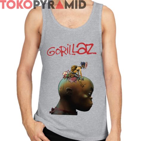 Rare Gorillaz Giant Head Shirt Tokopyramid