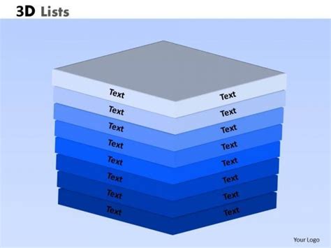 Strategy Diagram 3d Lists Powerpoint Slides And Ppt Marketing Diagram