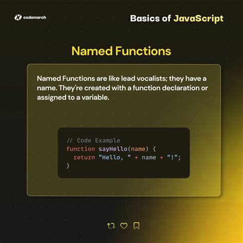 types of functions in javascript thread from codemarch codemarch