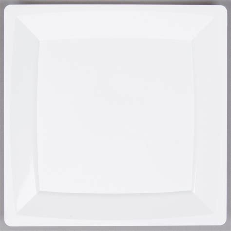 Wna Comet Ms9w 8 14 White Square Milan Plastic Plate 12pack