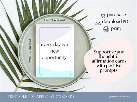 Self Care Affirmation Cards For Women Mindfulness Encouragement Quotes