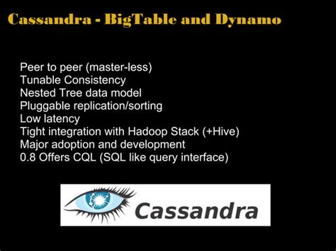 Cassandra Architecture Ppt