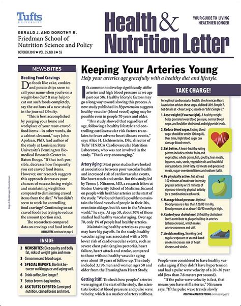 Download The Full October 2017 Issue Pdf Tufts Health And Nutrition Letter