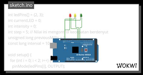 22115199 Lampu Kedip Wokwi Esp32 Stm32 Arduino Simulator