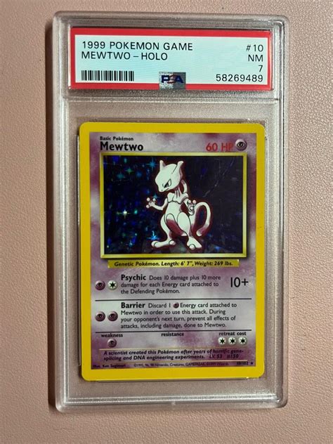 Psa 7 Mewtwo Holo 1999 Pokemon Base Set 10 Hobbies And Toys Toys