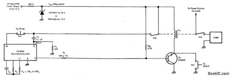 LONG TERM ELECTRONIC TIMER Time Control Control Circuit Circuit Diagram SeekIC Com