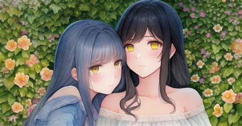 Novelai Ai Generated Illustration Yuri 百合 Pixiv
