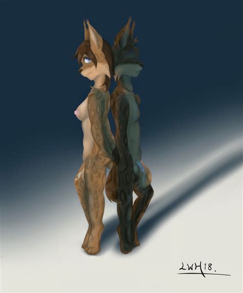 Rule 34 Anthro Back To Back Balls Bodily Fluids Breasts Brown Body