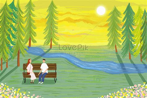 커플 데이트 일러스트 레이션 일러스트 무료 다운로드 Lovepik