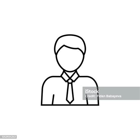 사용자 줄 아이콘입니다 서명 및 기호는 웹 로고 모바일 앱 Ui Ux에 사용할 수 있습니다 아바타에 대한 스톡 벡터 아트 및