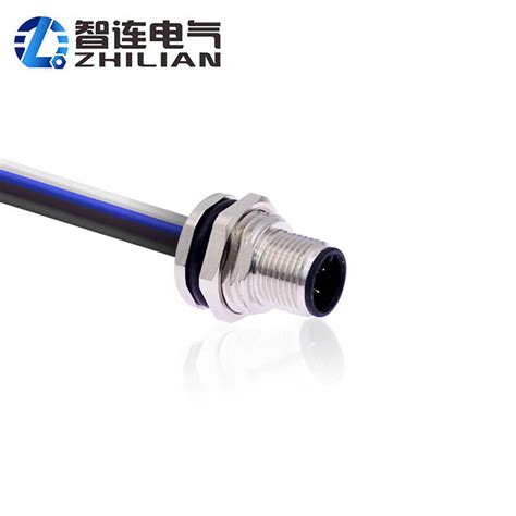 Zlm12f3 S M M12 Male Panel Mount Connector Ip68 Waterproof