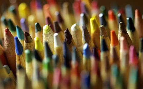 multi colored colorful purple pencil large group of objects