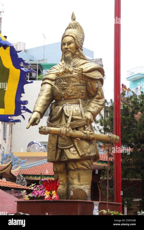 Tran Hung Dao Temple Great General Who Defeated Three Mongol Invasions Ho Chi Minh City Stock