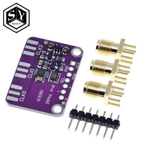 【mary Dai Store】great It Dc 3v 5v Si5351 I2c Clock Breakout Board Module Signal Generator Clock