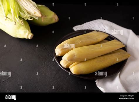 Tamales De Elote Also Called Uchepos Typical Mexican Dish Can Be