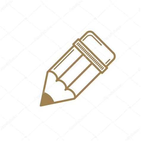 Pencil Icon Vector — Stock Vector © Ostapius 51742421