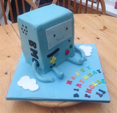Adventure Time Bmo Birthday Cake Birthday Birthday Cake Step Stool