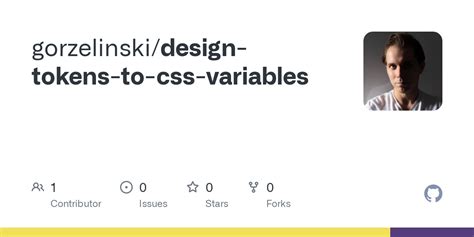 github gorzelinski design tokens to css variables