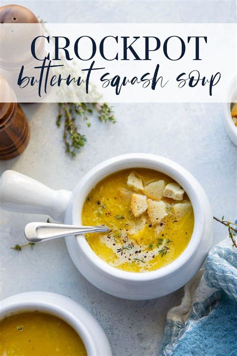 Crockpot Butternut Squash Soup