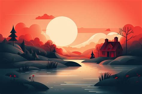 Premium Ai Image Illustration Simple Clean Environment