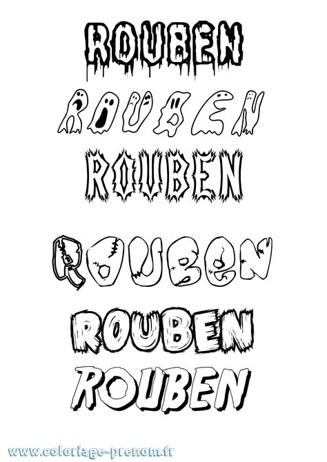 Coloriage Du Prénom Rouben à Imprimer Ou Télécharger Facilement