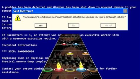 Windows Error Remix Guitar Hero YouTube