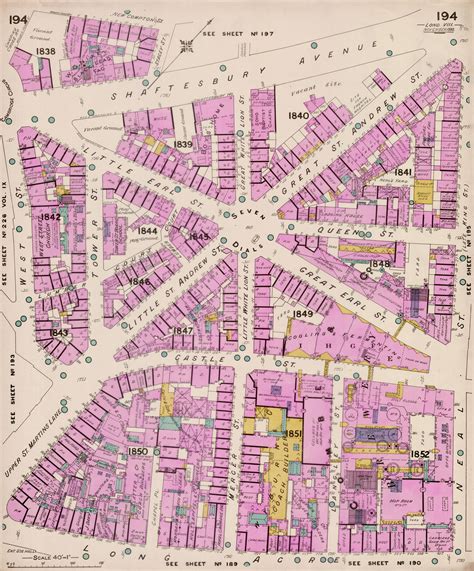 Goad Old Street Map For London England Sheet B13