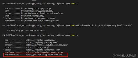 Npm管理镜像源npm 切换 Csdn博客