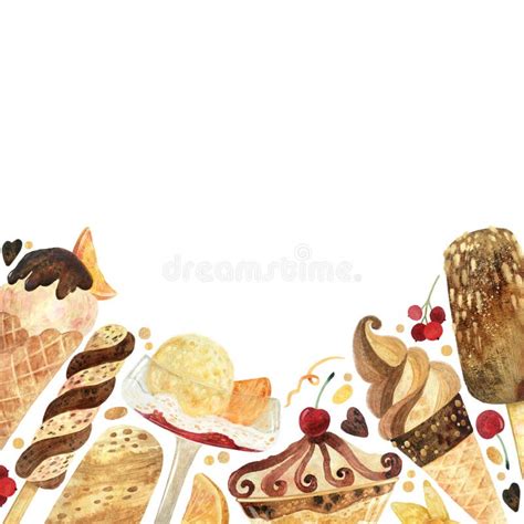 Roomkleurige Clipart Vierkant Kader Met Plaats Voor Tekst Stock