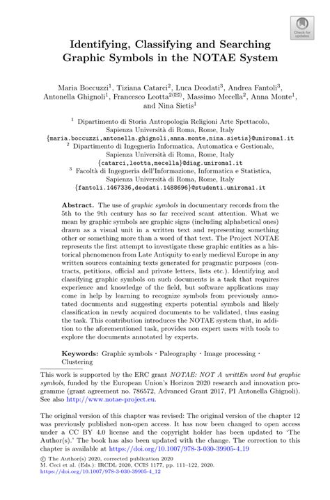 Pdf Identifying Classifying And Searching Graphic Symbols In The