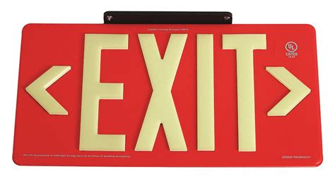 Plastic Mounting Holes Sign Mounting Exit Sign EYL GRAN Grainger
