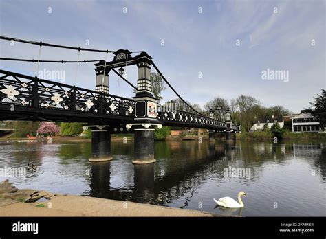 The Ferry Bridge Over The River Trent Burton Upon Trent Town