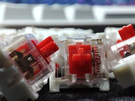 Red Switch Mechanical Keyboard On Textured Background Stock Image Image Of Typing Screenshot